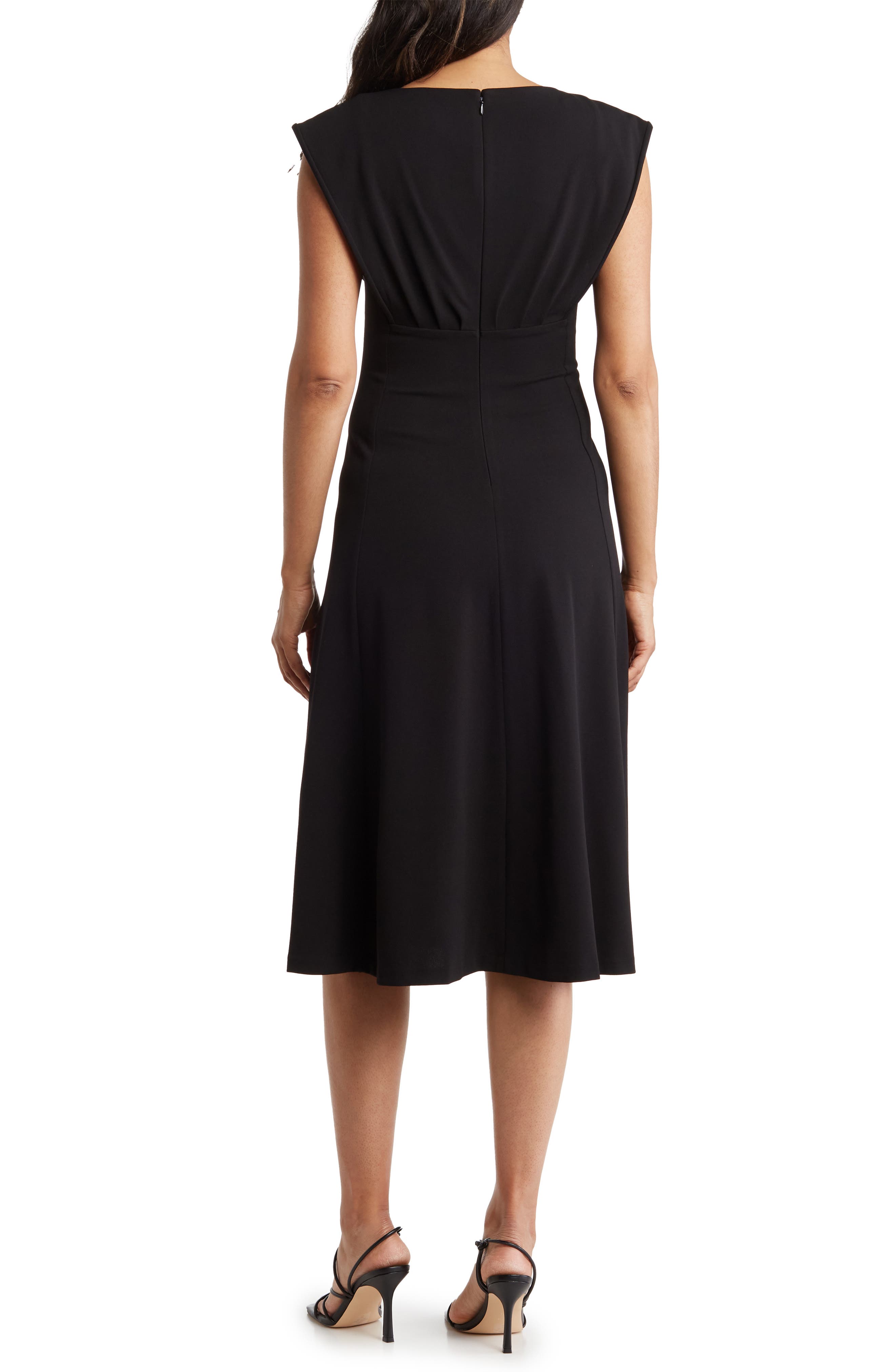Calvin Klein Cap Sleeve Midi Dress | Nordstromrack