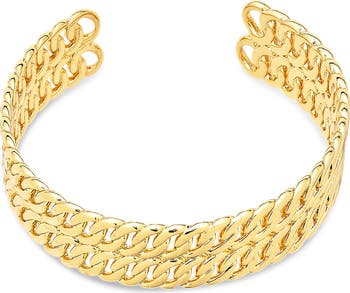 Sterling Forever Double Rope Chain Cuff | Nordstrom
