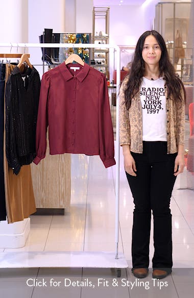 FRAME Staple Silk Button-Up Shirt | Nordstromrack