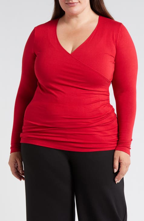 Red Plus-Size Tops for Women | Nordstrom