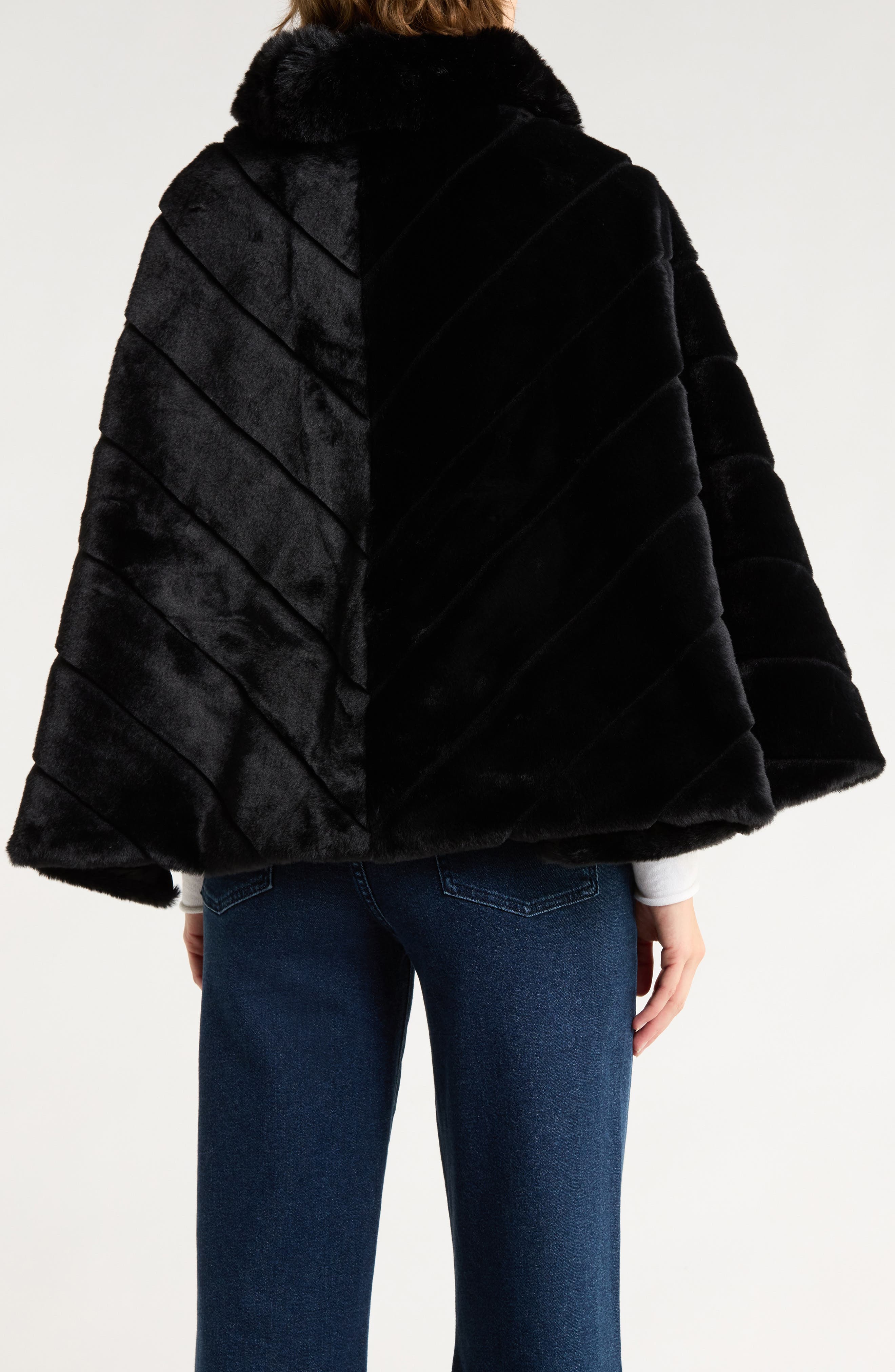 BCBGeneration Faux Fur Cape | Nordstromrack