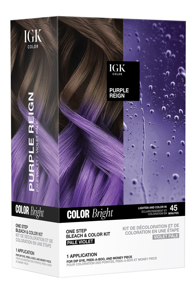 Color Bright One Step Bleach & Color Kit - Purple Reign: Pale Violet ...
