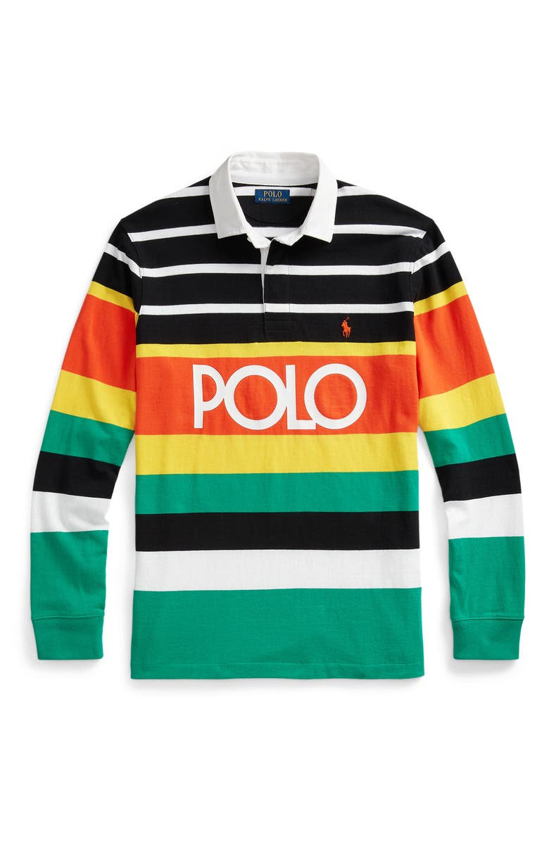 Polo Ralph Lauren Stripe Cotton Rugby Shirt | Nordstromrack