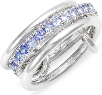 Spinelli Kilcollin Petunia Tanzanite 3-Link Stack Ring | Nordstrom