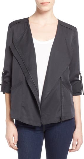 ASTR the Label ASTR Woven Drape Front Jacket | Nordstrom