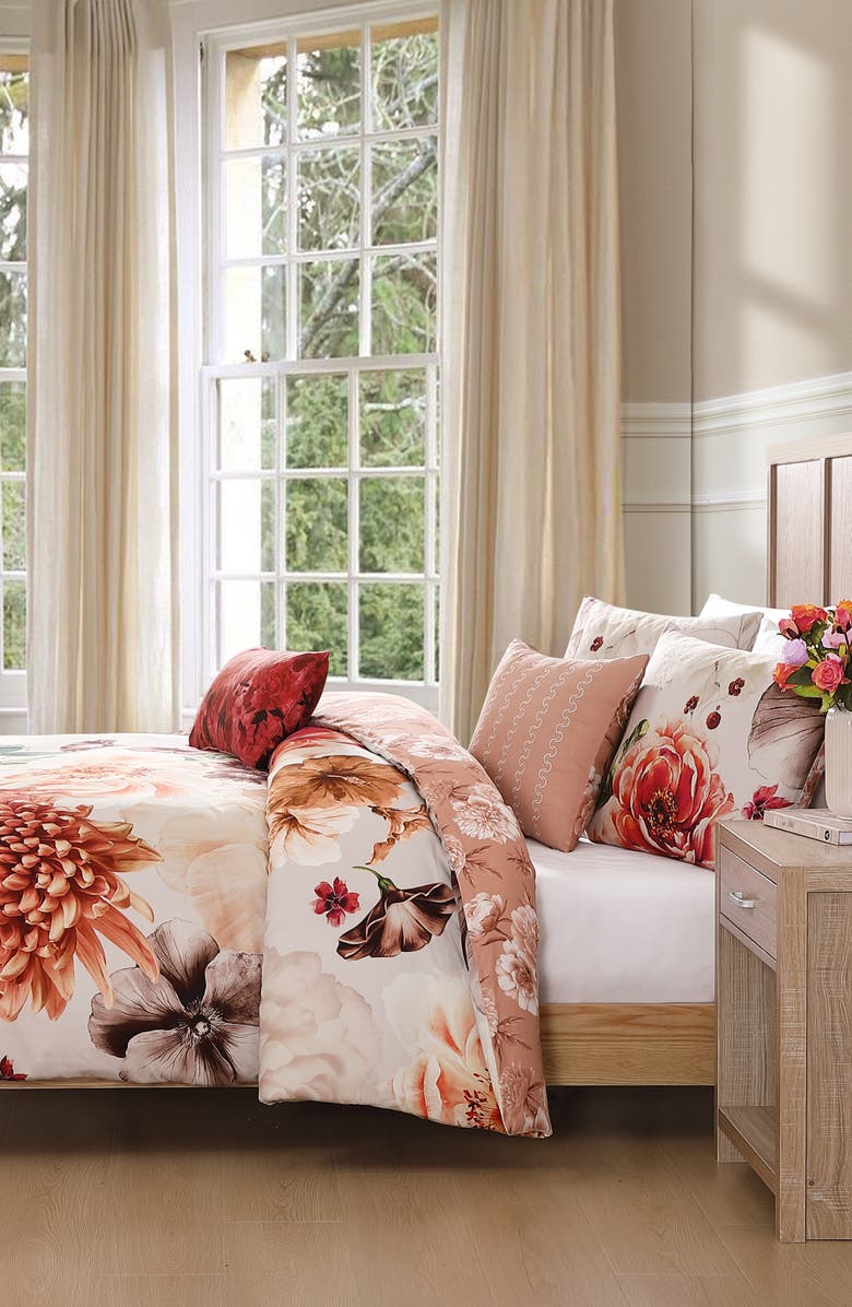 Bebejan Hazy Blossom Reversible Cotton Sateen Comforter Set | Nordstromrack