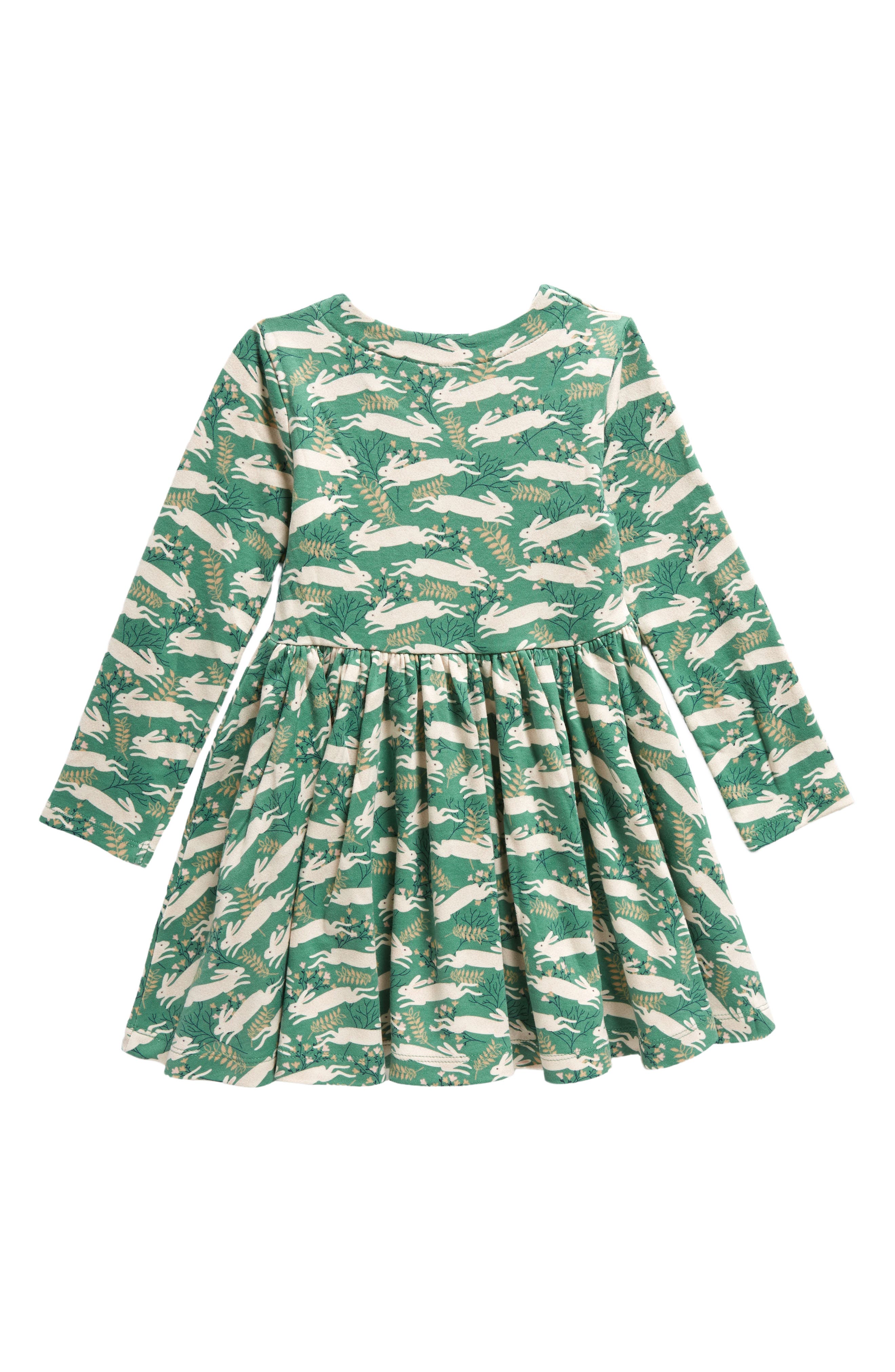 Mini Boden Kids' Long Sleeve Surplice Neck Cotton Jersey Dress | Nordstrom