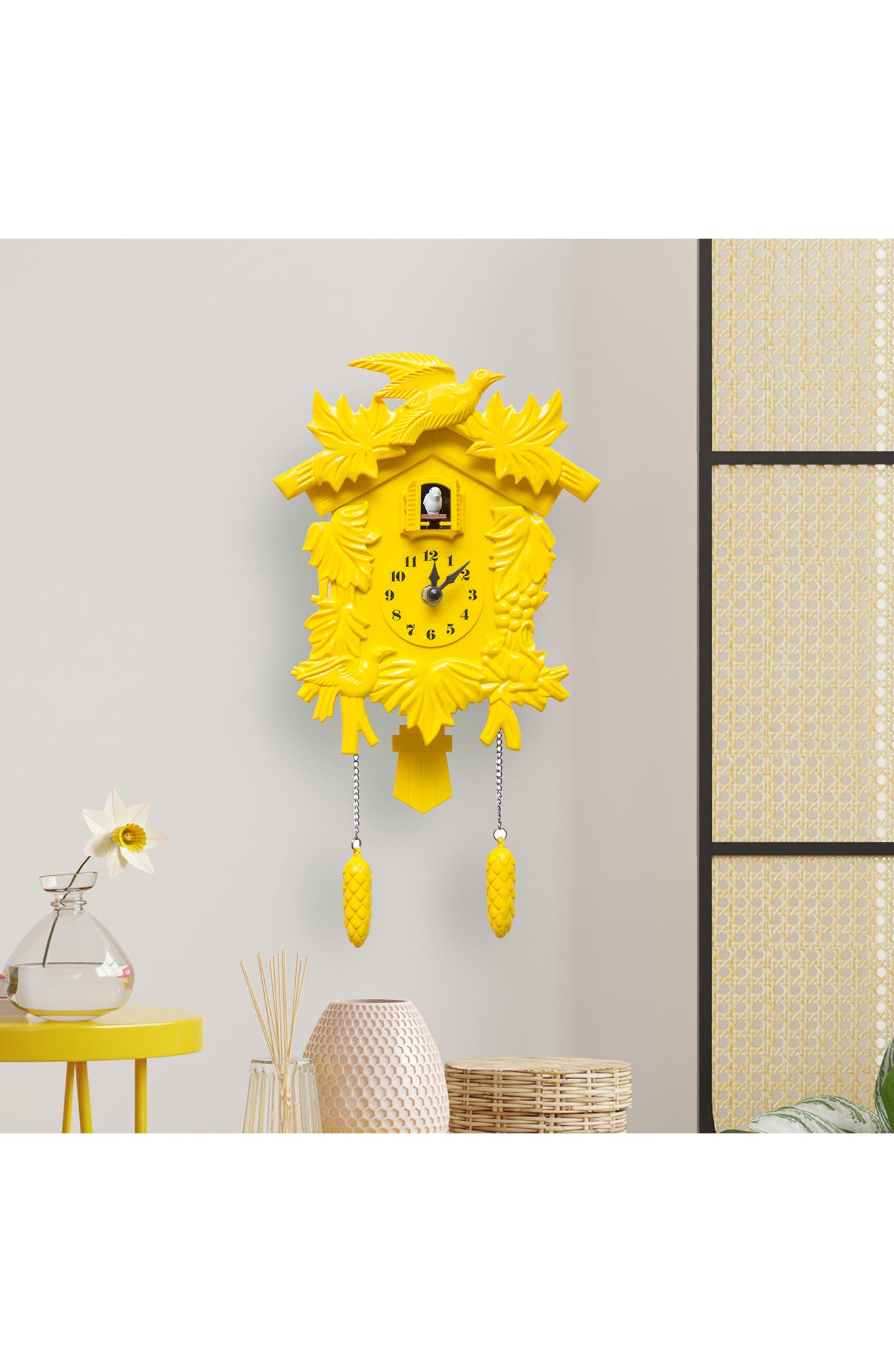 WALPLUS Yellow Cuckoo Clock in Yellow | Nordstromrack