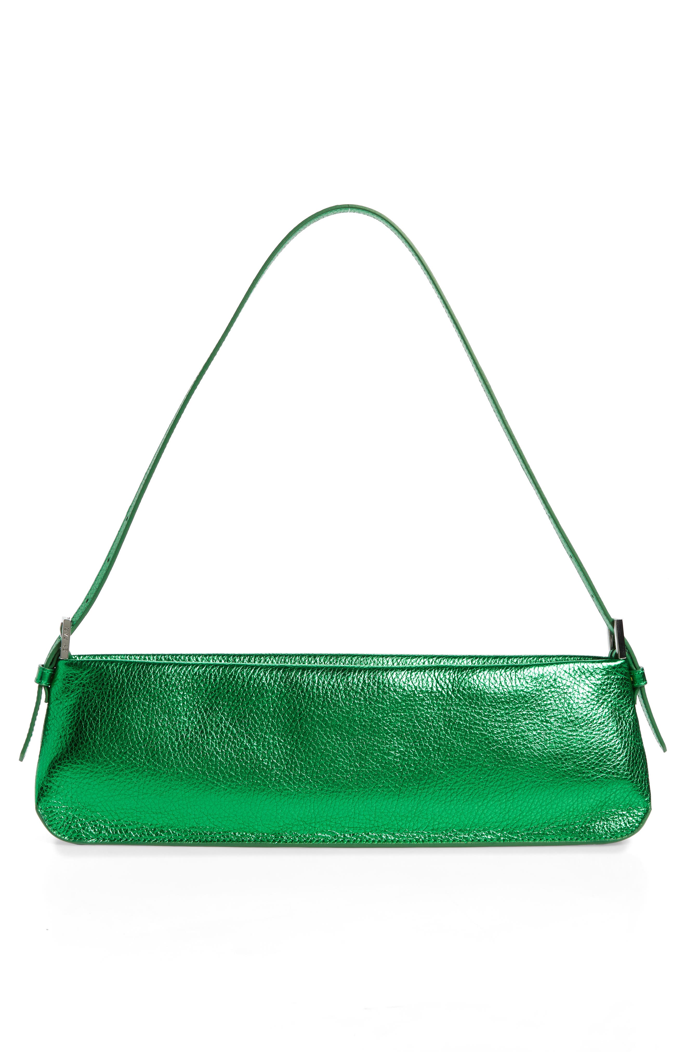 By Far Dulce Long Metallic Leather Shoulder Bag | Nordstromrack