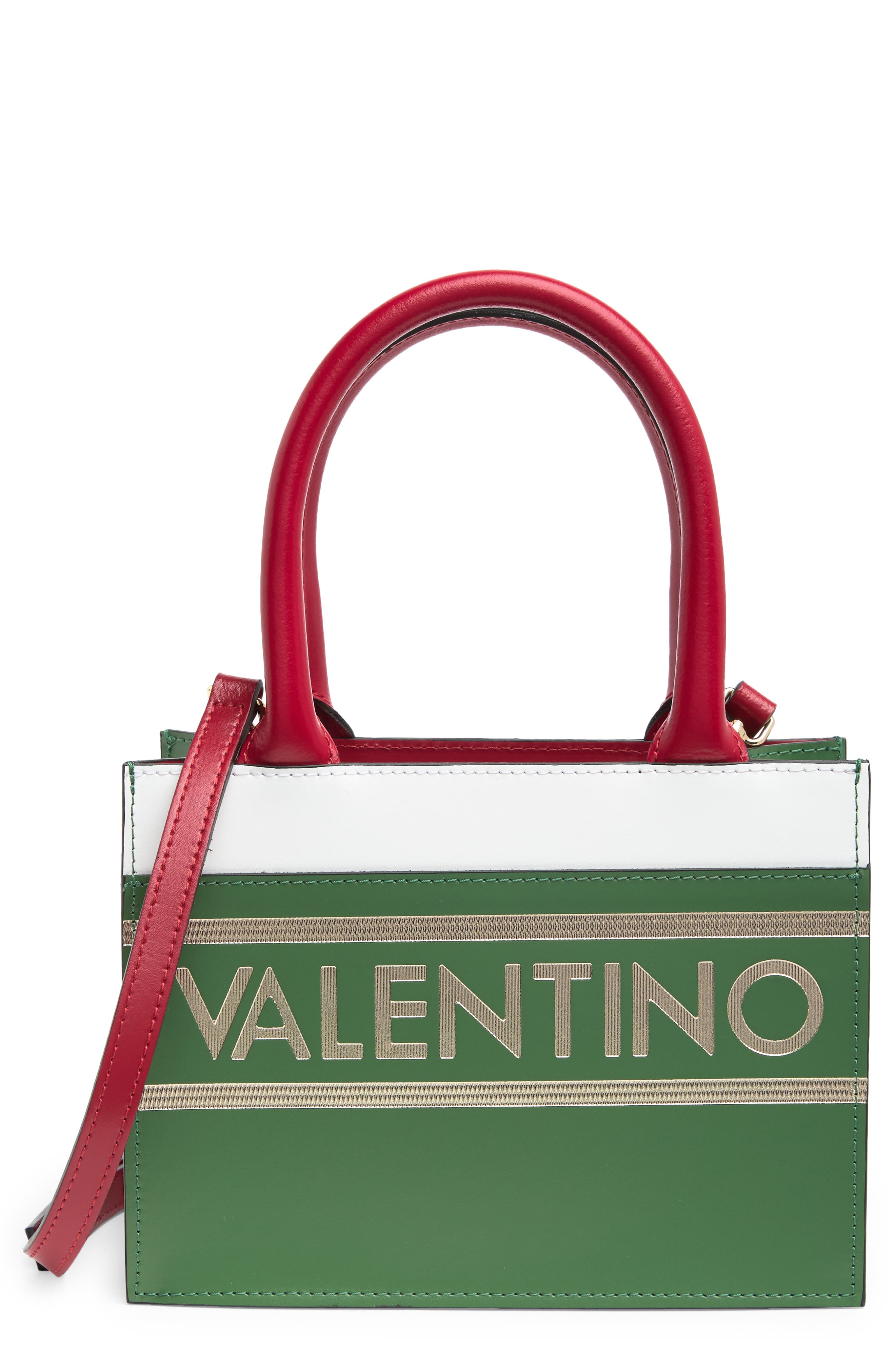 VALENTINO BY MARIO VALENTINO Marie Lavoro Gold-Tone Logo Leather ...