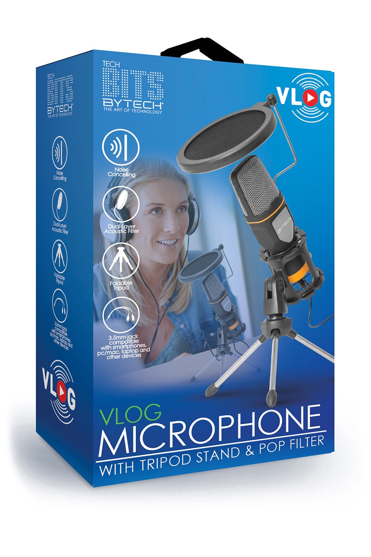 BYTECH Vlog Microphone with Tripod Stand | Nordstromrack