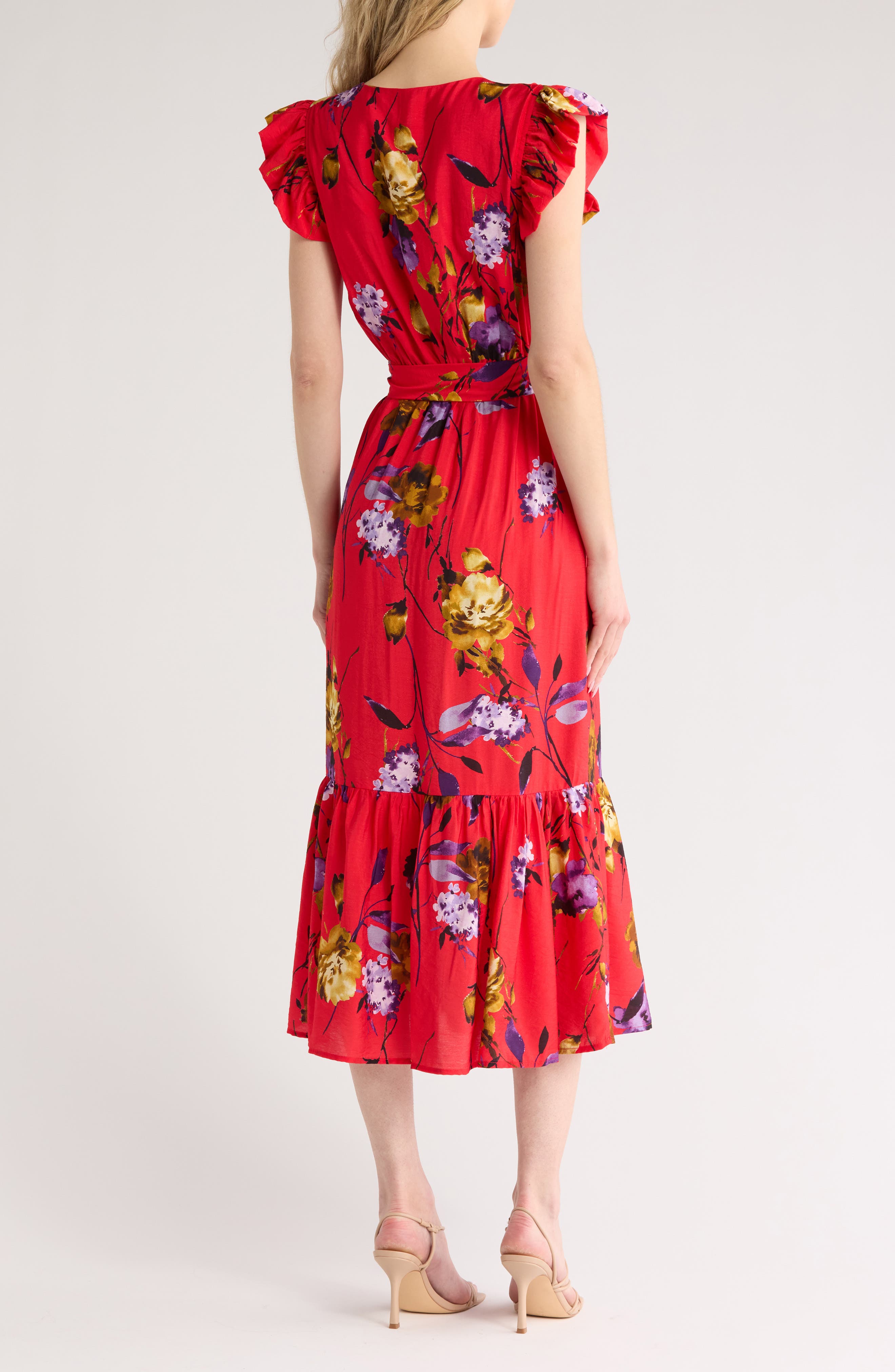 Sam Edelman Violet Twig Cap Sleeve Wrap Maxi Dress | Nordstromrack