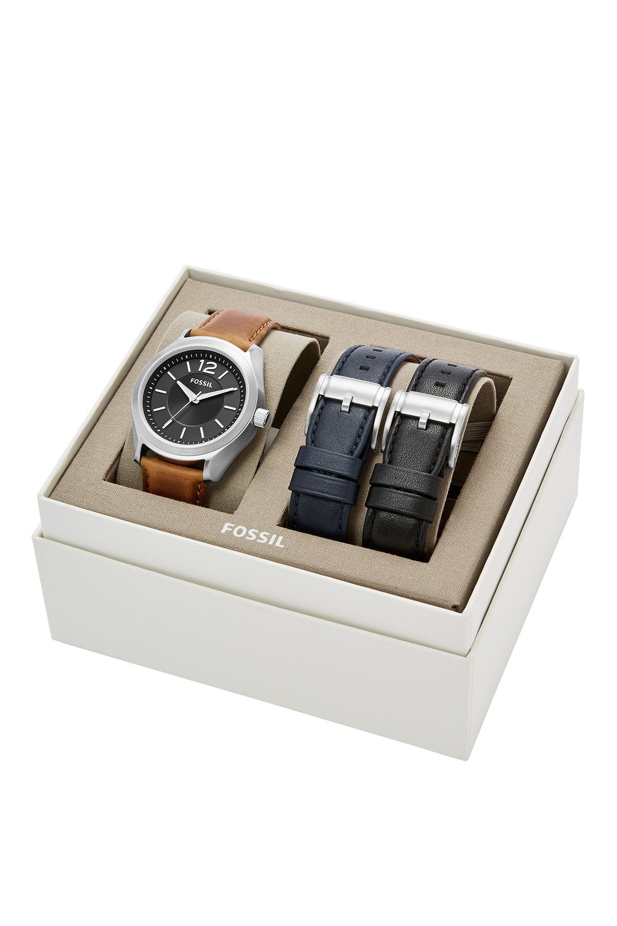 Fossil Men's Interchangeable Leather Strap Watch, 42mm | Nordstromrack