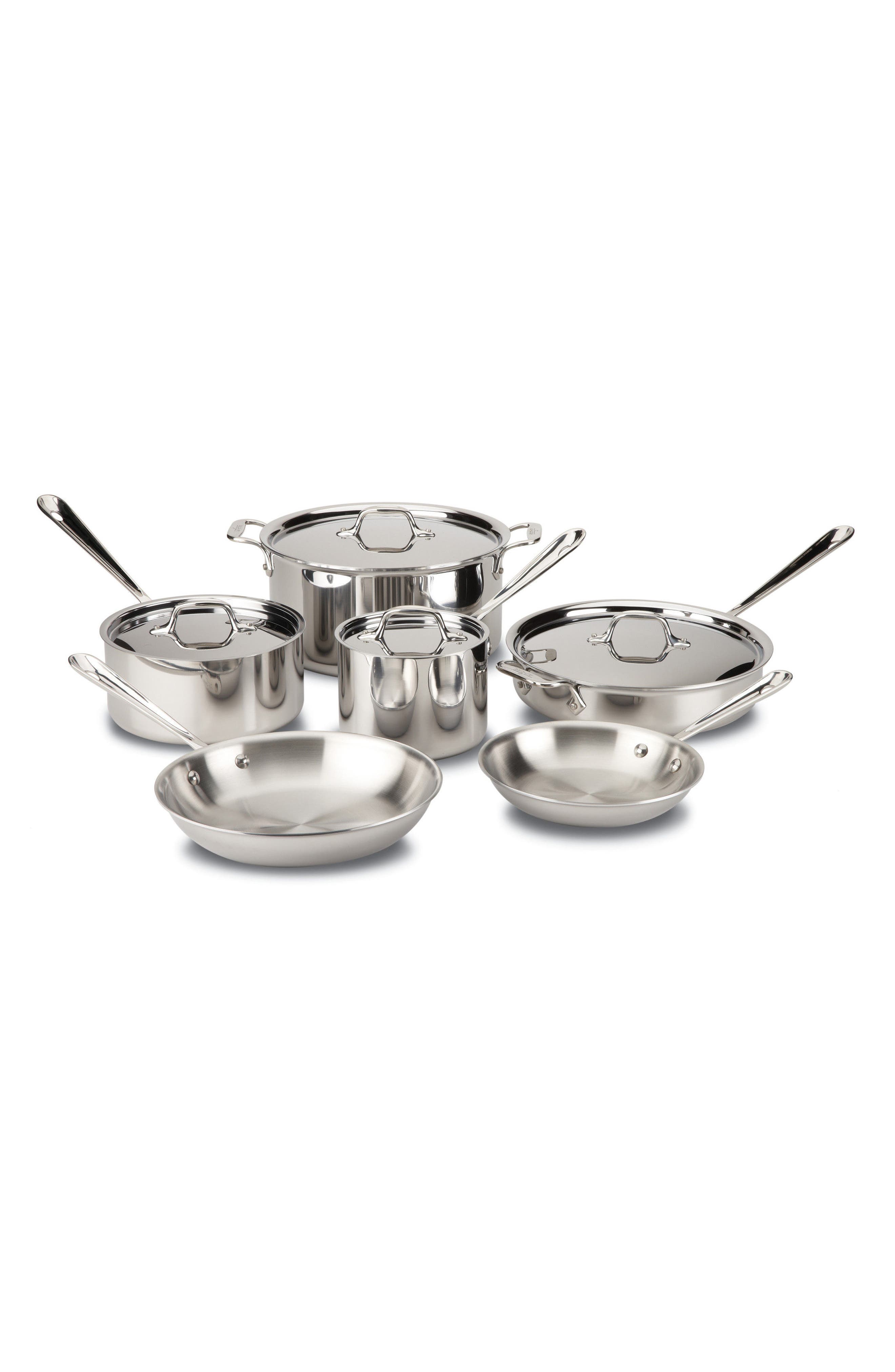 All-Clad 10-Piece Stainless Steel Cookware Set | Nordstrom
