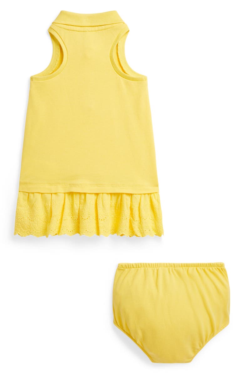Ralph Lauren Stretch Mesh Eyelet Trim Dress & Bloomers | Nordstromrack