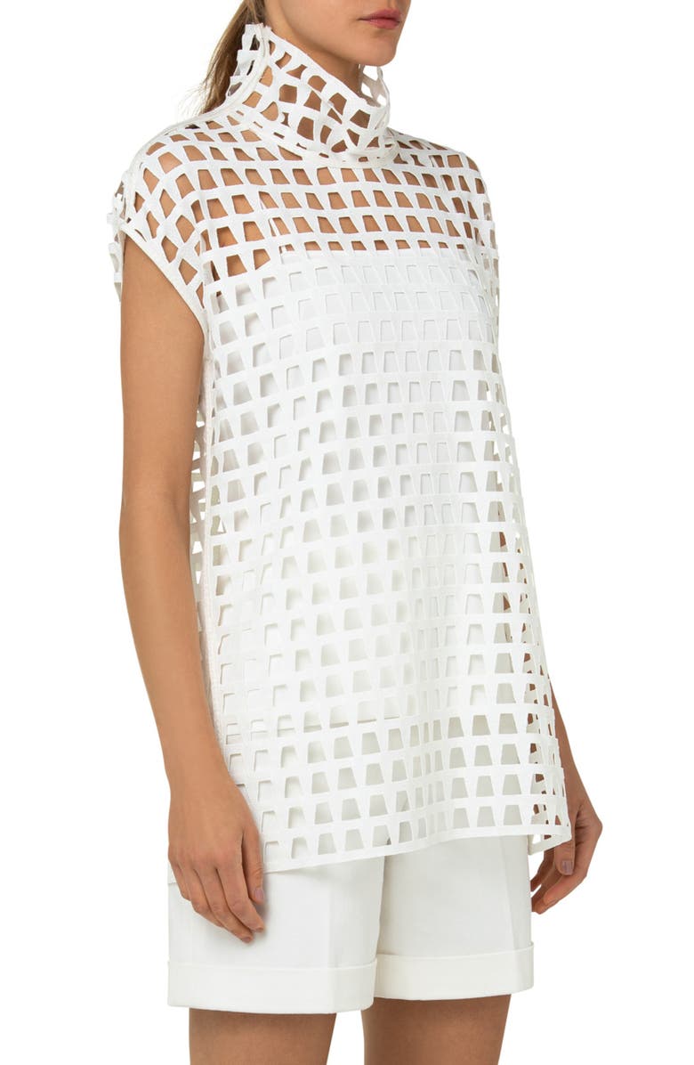 Akris Grid Trapezoid Turtleneck Tunic | Nordstromrack