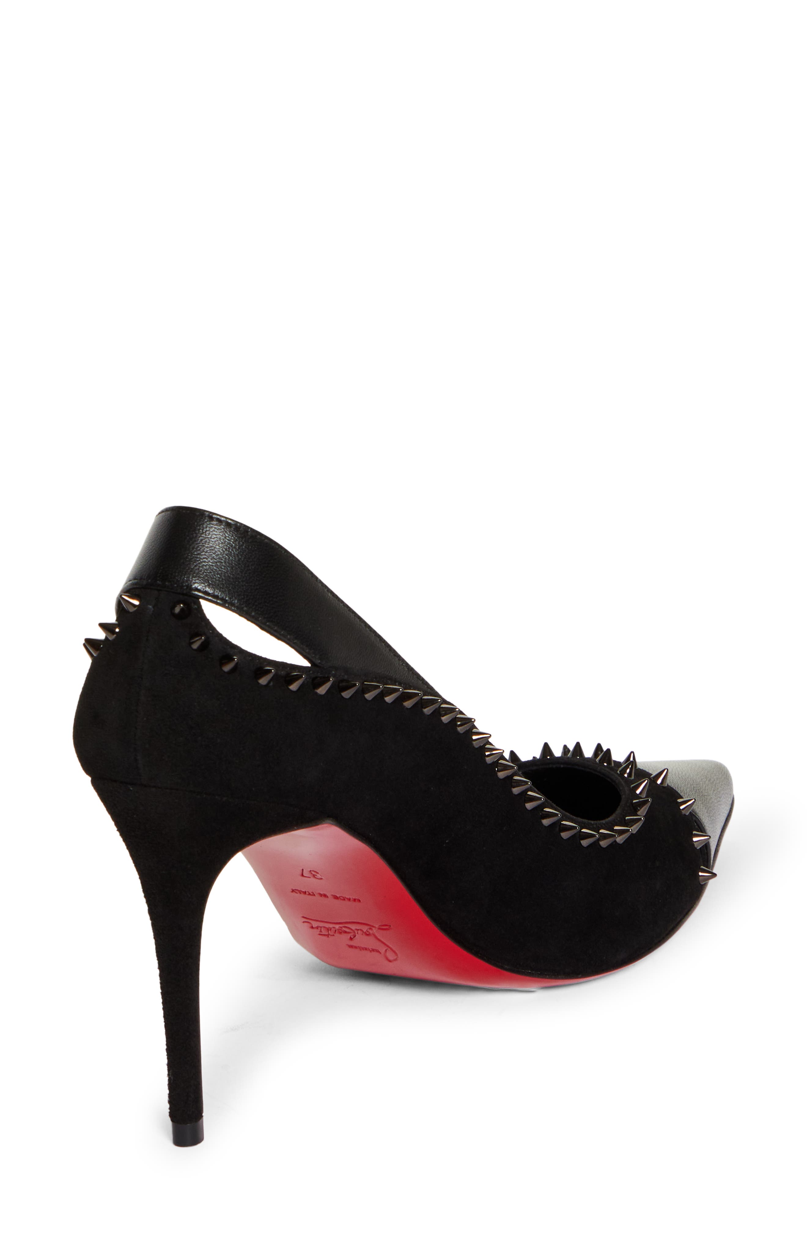 Christian Louboutin Duvette Spikes Pointed Toe Pump (Women) | Nordstromrack