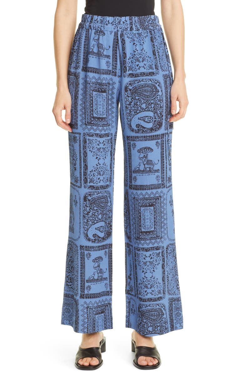 Acne Studios Polesa Frames Print Crepon Pants | Nordstromrack