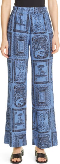 Acne Studios Polesa Frames Print Crepon Pants | Nordstromrack