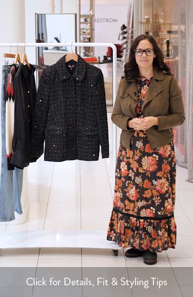 WAYF x Sara Walker Andie Sequin Tweed Jacket | Nordstrom