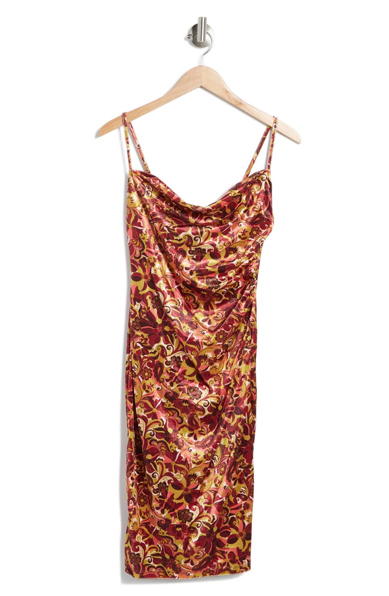 Laundry by Shelli Segal Floral Cowl Neck Body-Con Dress | Nordstromrack