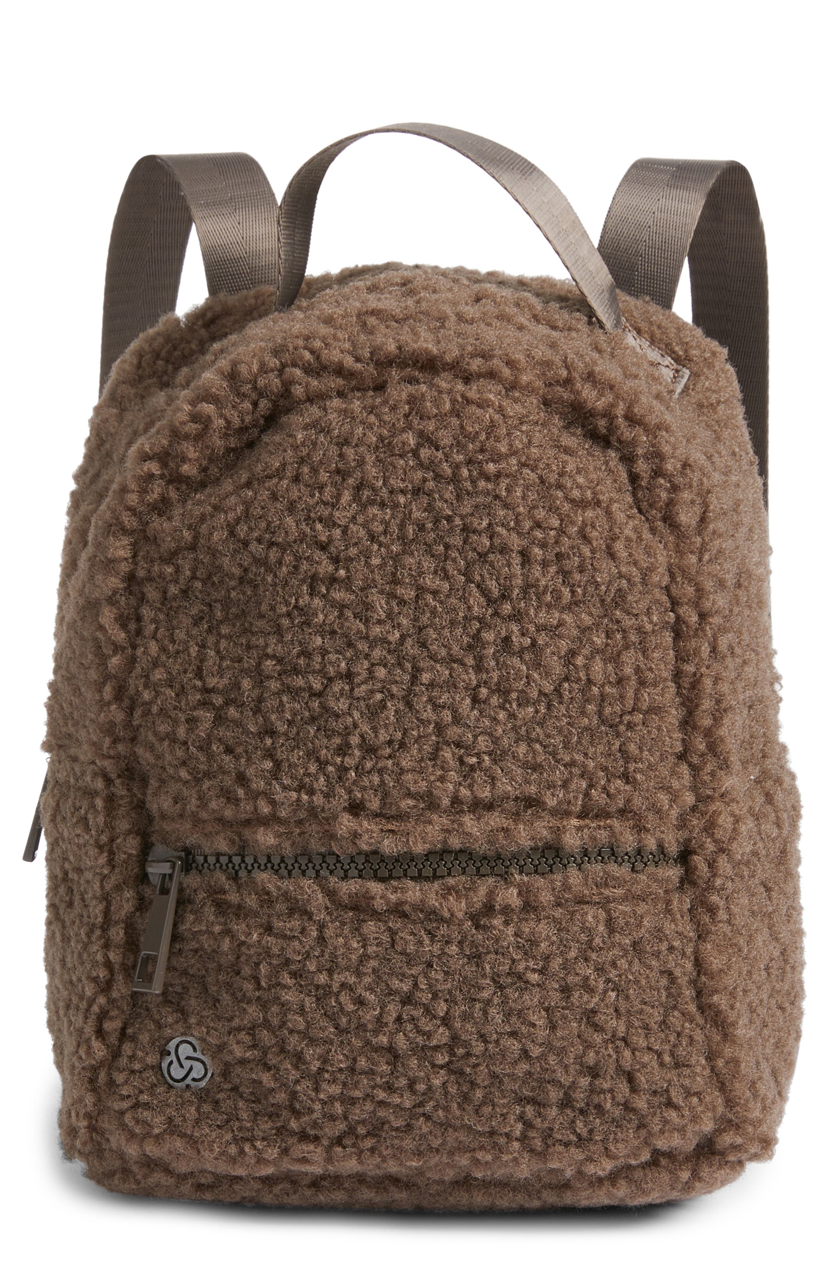 Zella Mini Faux Shearling Backback | Nordstromrack