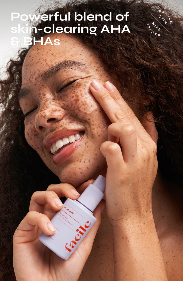 FACILE Clear Exfoliating Serum for Blemishes with 10% AHA + BHA Blend ...