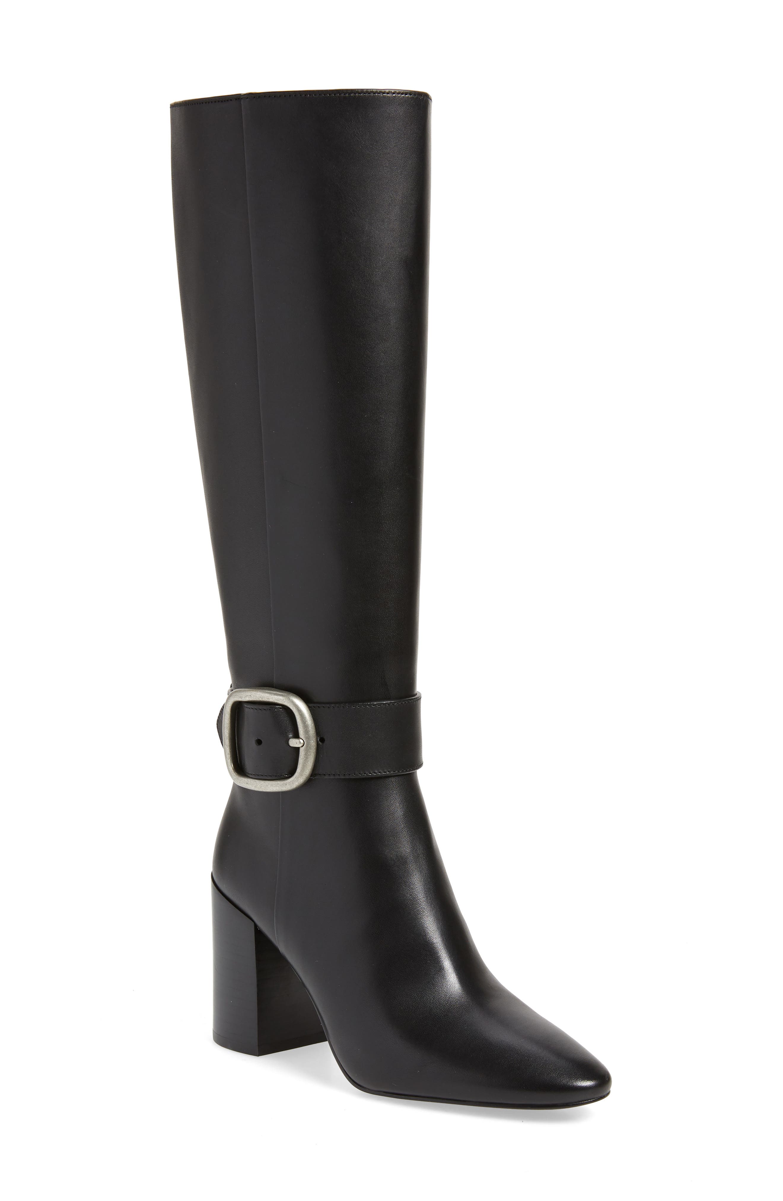 COACH Evelyn Knee High Buckle Boot (Women) | Nordstrom