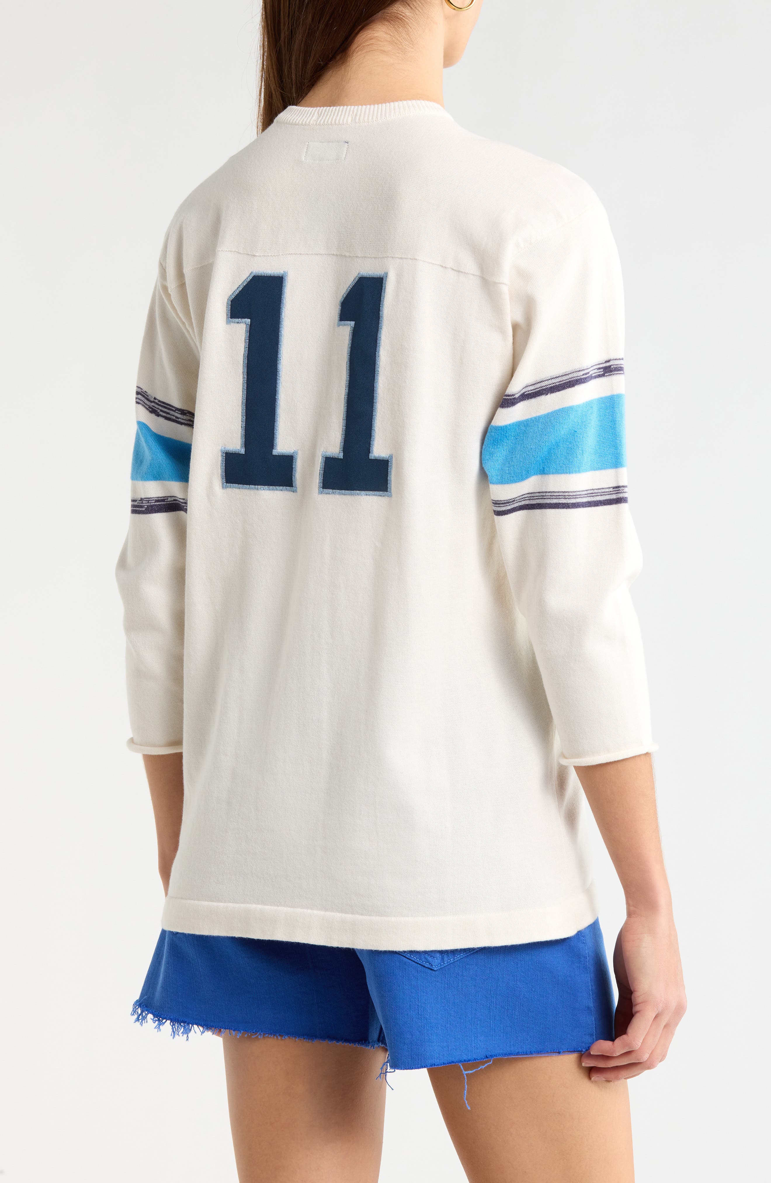 MOTHER The Jock Cotton Blend Sweater | Nordstromrack