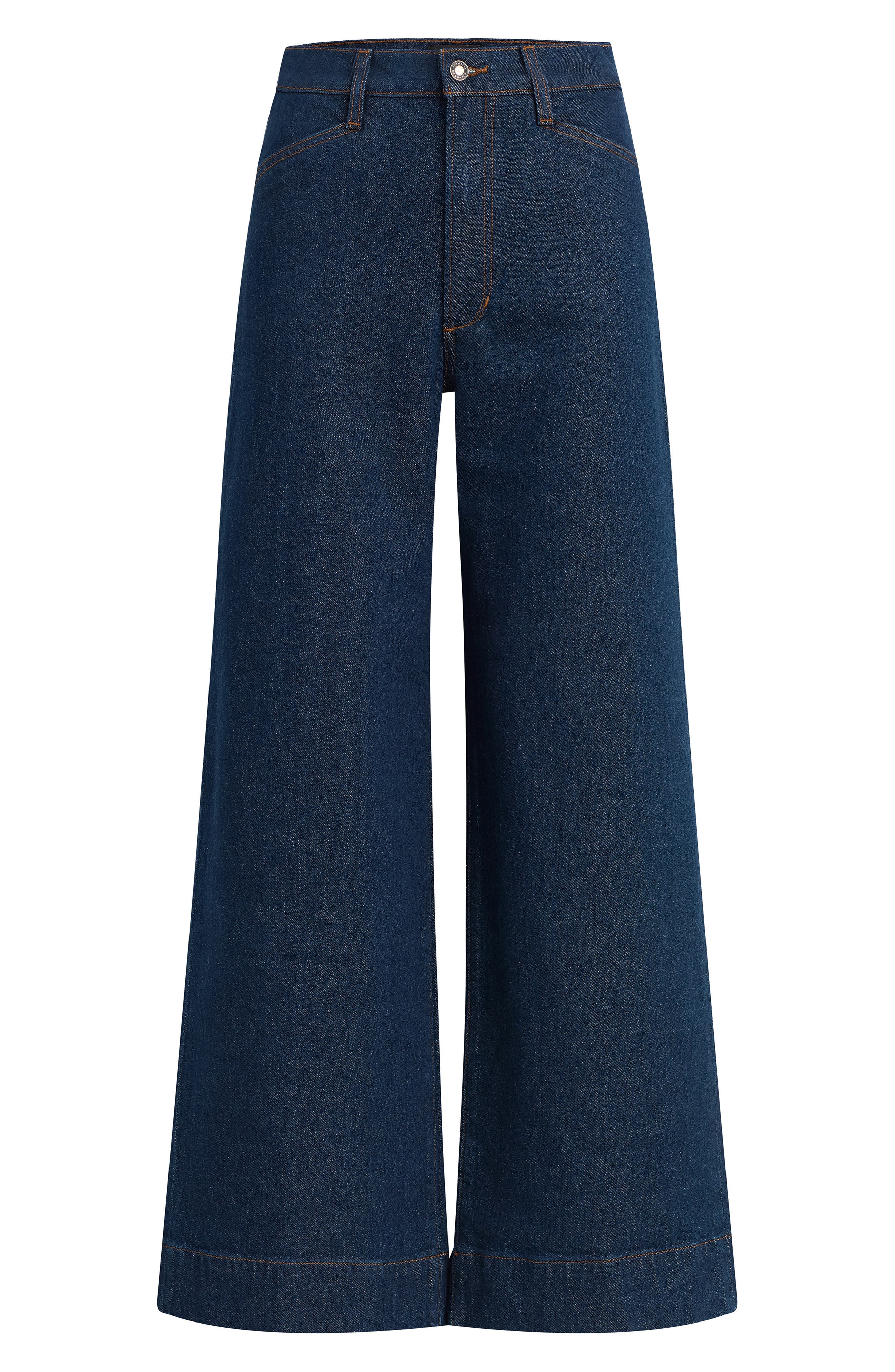Favorite Daughter The Mischa Shortie Super High Waist Wide Leg Jeans ...