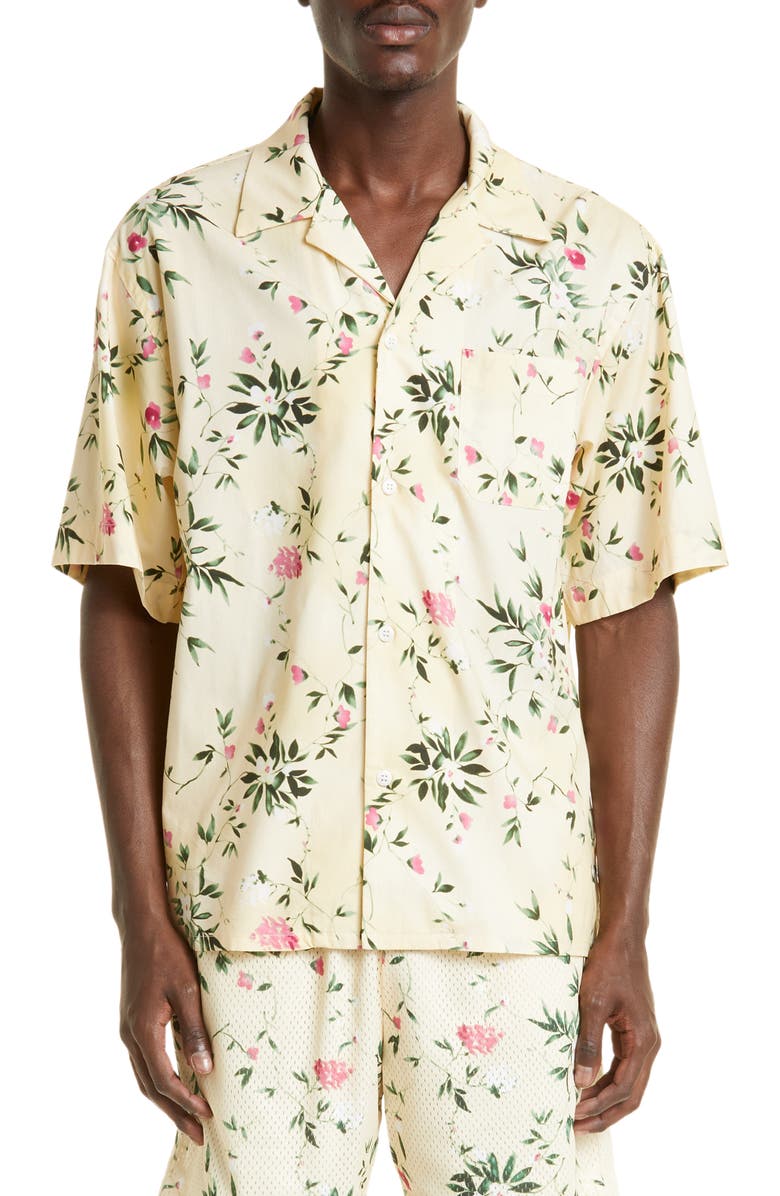 John Elliott Floral Short Sleeve Camp Shirt | Nordstromrack