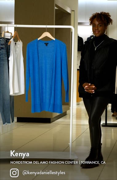 Halogen® Side Slit Cardigan | Nordstrom