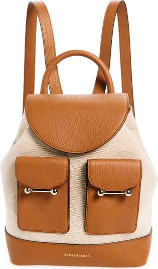 Strathberry Osette Canvas & Leather Backpack | Nordstrom