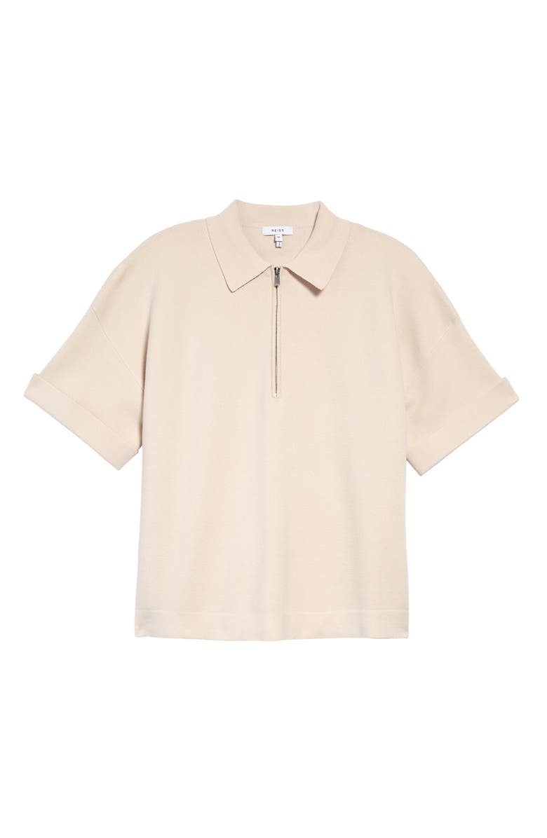 Reiss Jetta Quarter Zip Knit Top | Nordstromrack