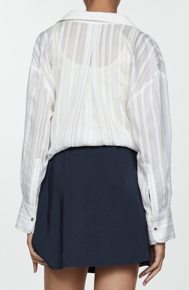 MANGO Button Accent A-Line Miniskirt | Nordstromrack