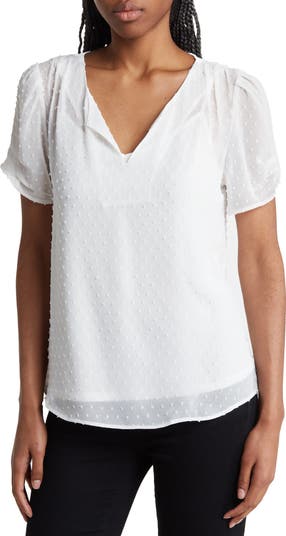 DR2 by Daniel Rainn Elke Clip Dot Blouse | Nordstromrack
