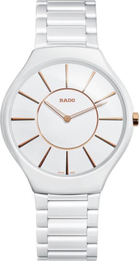 RADO True Thin Bracelet Watch, 39mm | Nordstromrack