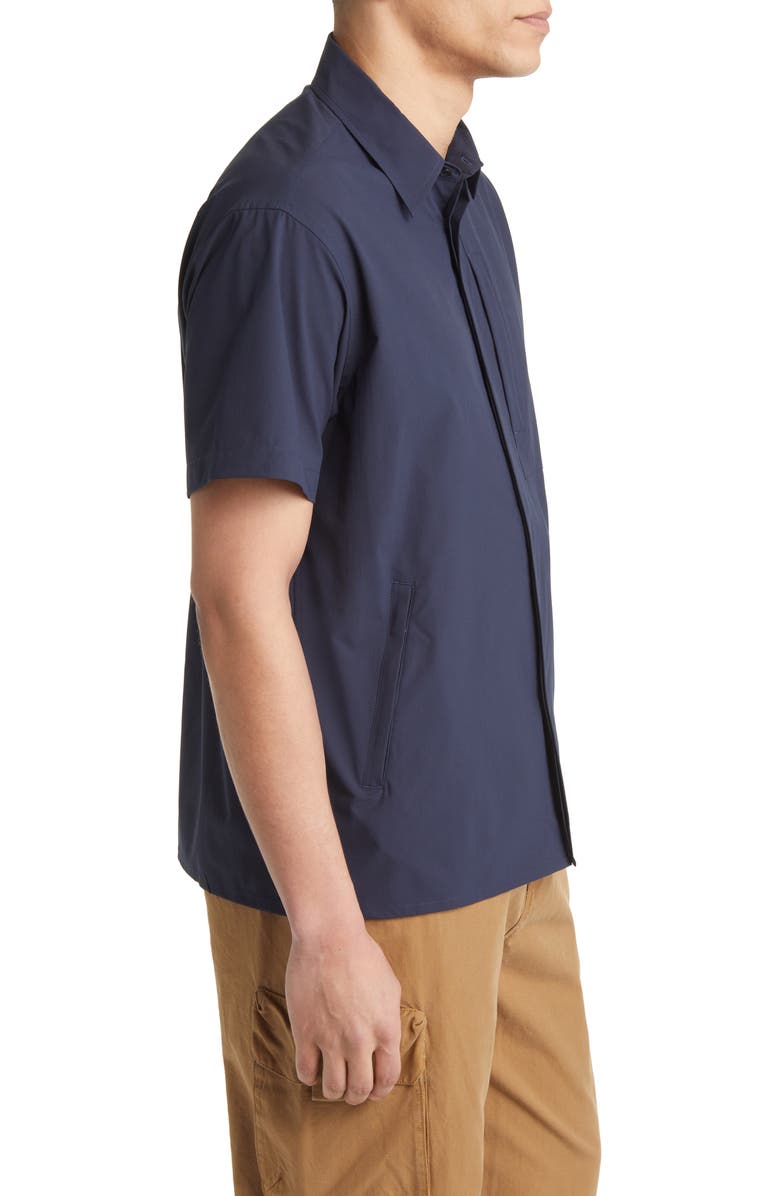 Woolrich Anytime Short Sleeve Zip Pocket Button-Up Shirt | Nordstromrack