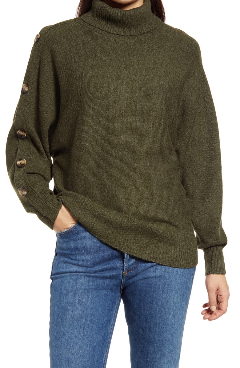 beachlunchlounge Tenley Turtleneck Dolman Sleeve Sweater | Nordstromrack