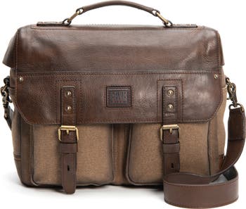 Frye Ethan Canvas & Leather Briefcase | Nordstrom
