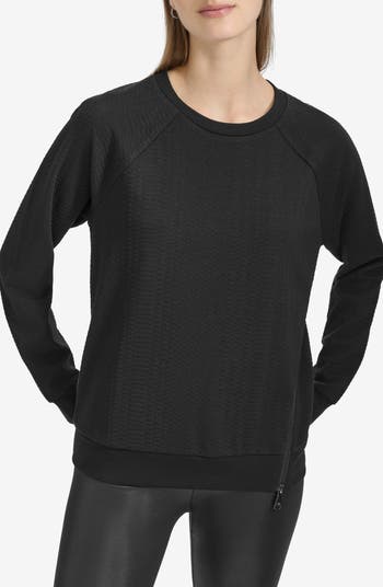 Andrew Marc Sport Croc Embossed Sweatshirt | Nordstromrack
