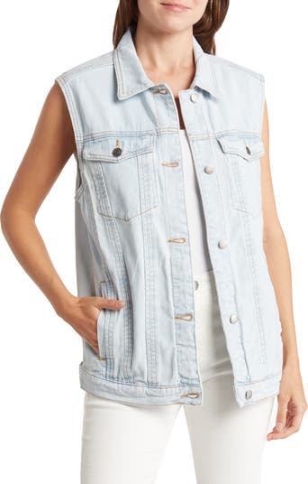 Vigoss Oversize Denim Vest | Nordstromrack