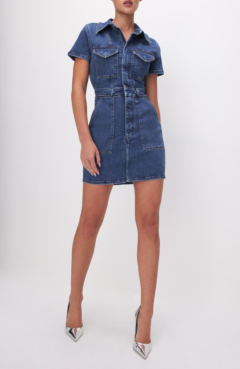 Good American Fit For Success Denim Minidress | Nordstromrack