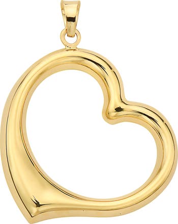 BEST SILVER 14K Gold Piaget Heart Pendant | Nordstromrack