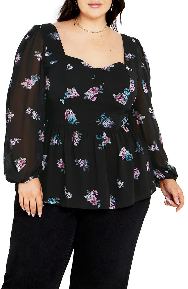 City Chic Jemina Floral Top | Nordstromrack