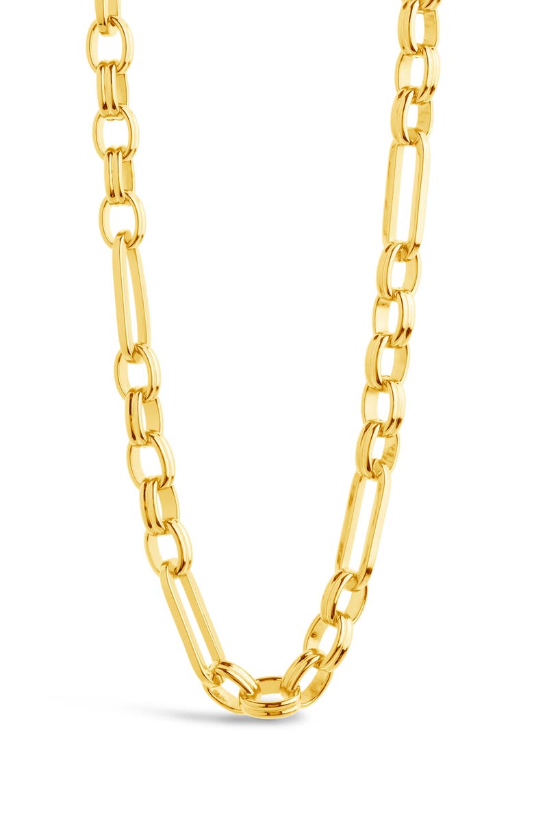 Sterling Forever Double Link Oval Chain Necklace | Nordstromrack