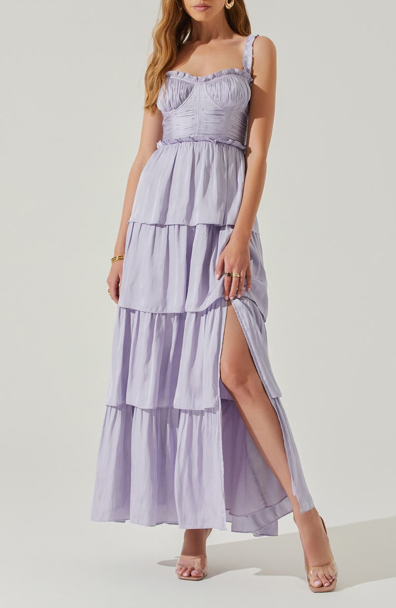 ASTR the Label Tempany Tiered Corset Maxi Dress | Nordstromrack