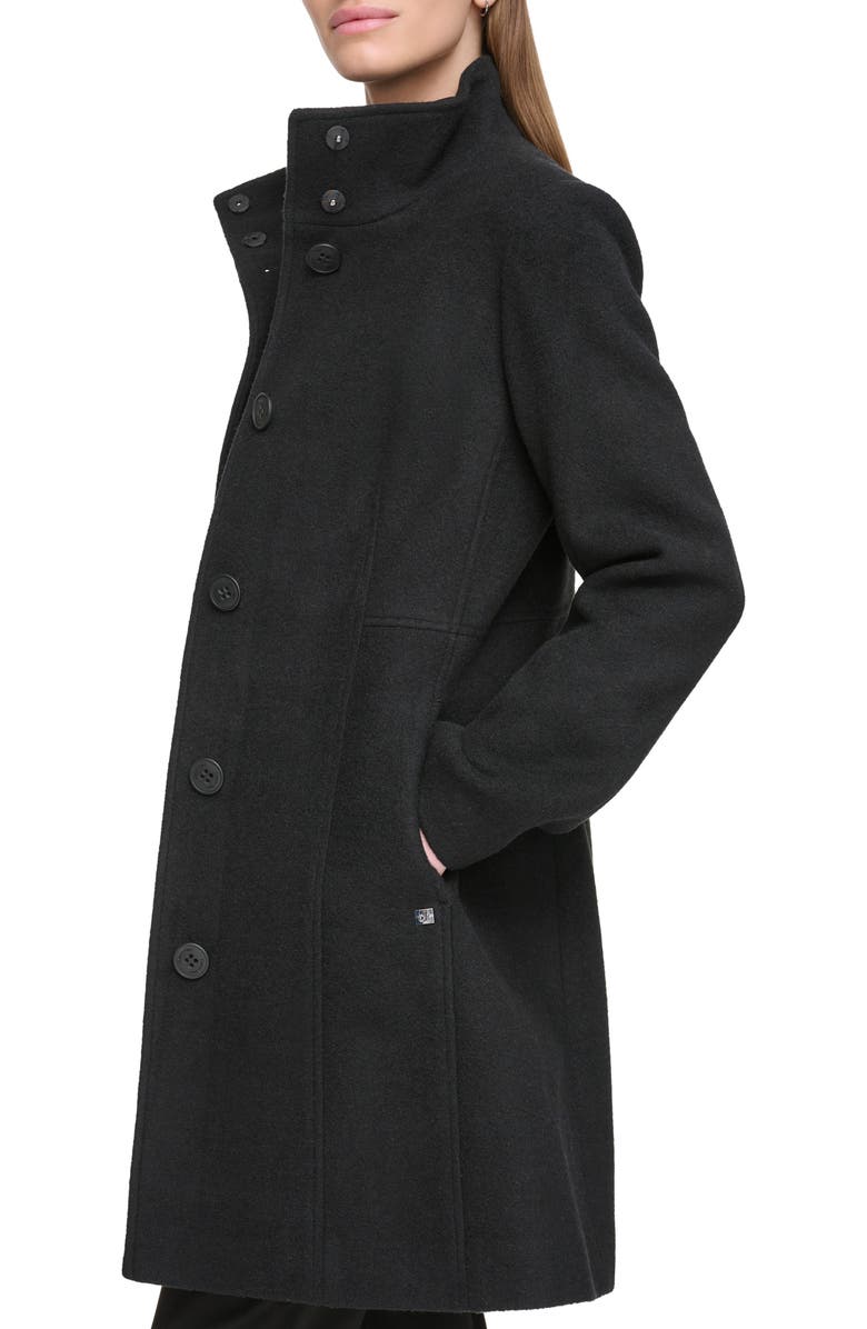 Calvin Klein Stand Collar Felted Coat | Nordstromrack