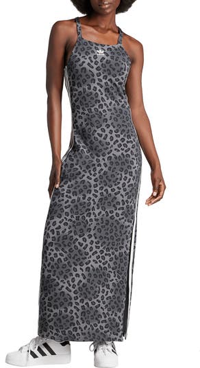 adidas Leopard Print Knit Maxi Dress | Nordstrom