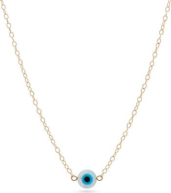STONE AND STRAND Evil Eye Pendant Necklace | Nordstrom